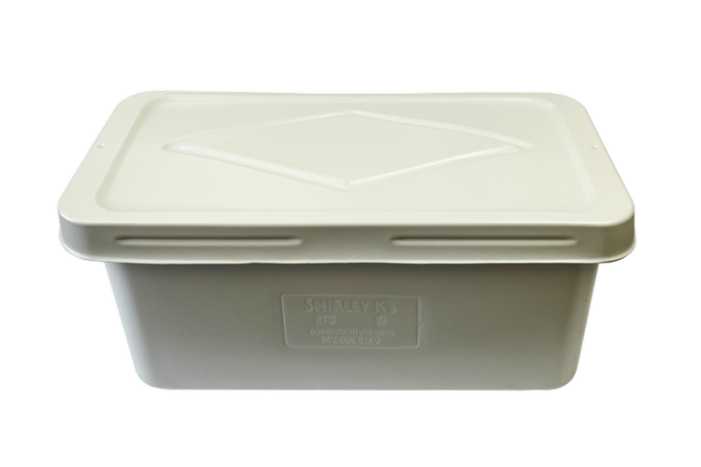 Material Handling Tote - Reusable Plastic Tote - Wire Bail Stacking Tote